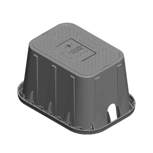 Water Meter Pit Box - 14 in. X 19 in. Rectangular D1200 Meter Box and ...