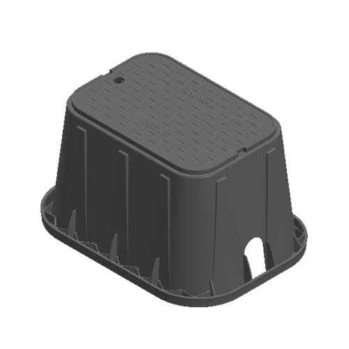 Water Meter Pit Box - 14 in. X 19 in. Rectangular D1200 Meter Box and ...