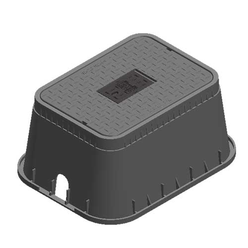 Water Meter Pit Box - 13 in. X 20 in. Rectangular D1500 Meter Box and ...