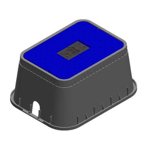 Water Meter Pit Box - 13 in. X 20 in. Rectangular D1500 Meter Box Drop ...