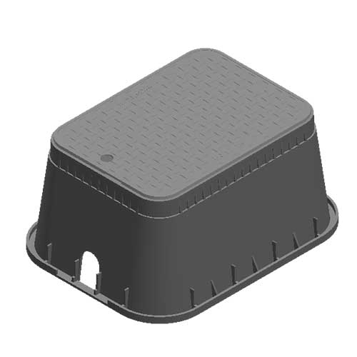 Water Meter Pit Box - 13 in. X 20 in. Rectangular D1500 Meter Box and ...