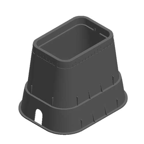 Water Meter Pit Box - 14 in. X 19 in. Rectangular D1800 Meter Box with ...