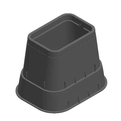 Water Meter Pit Box - 14 in. X 19 in. Rectangular D1800 Meter Box with ...