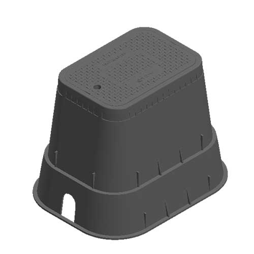 Water Meter Pit Box - 14 in. X 19 in. Rectangular D1800 Meter Box and ...